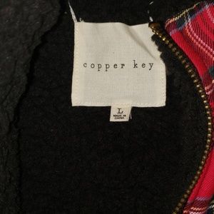 Copper Key | Jackets & Coats | Copper Key Red Blue Plaid Vest Wfaux Fur ...